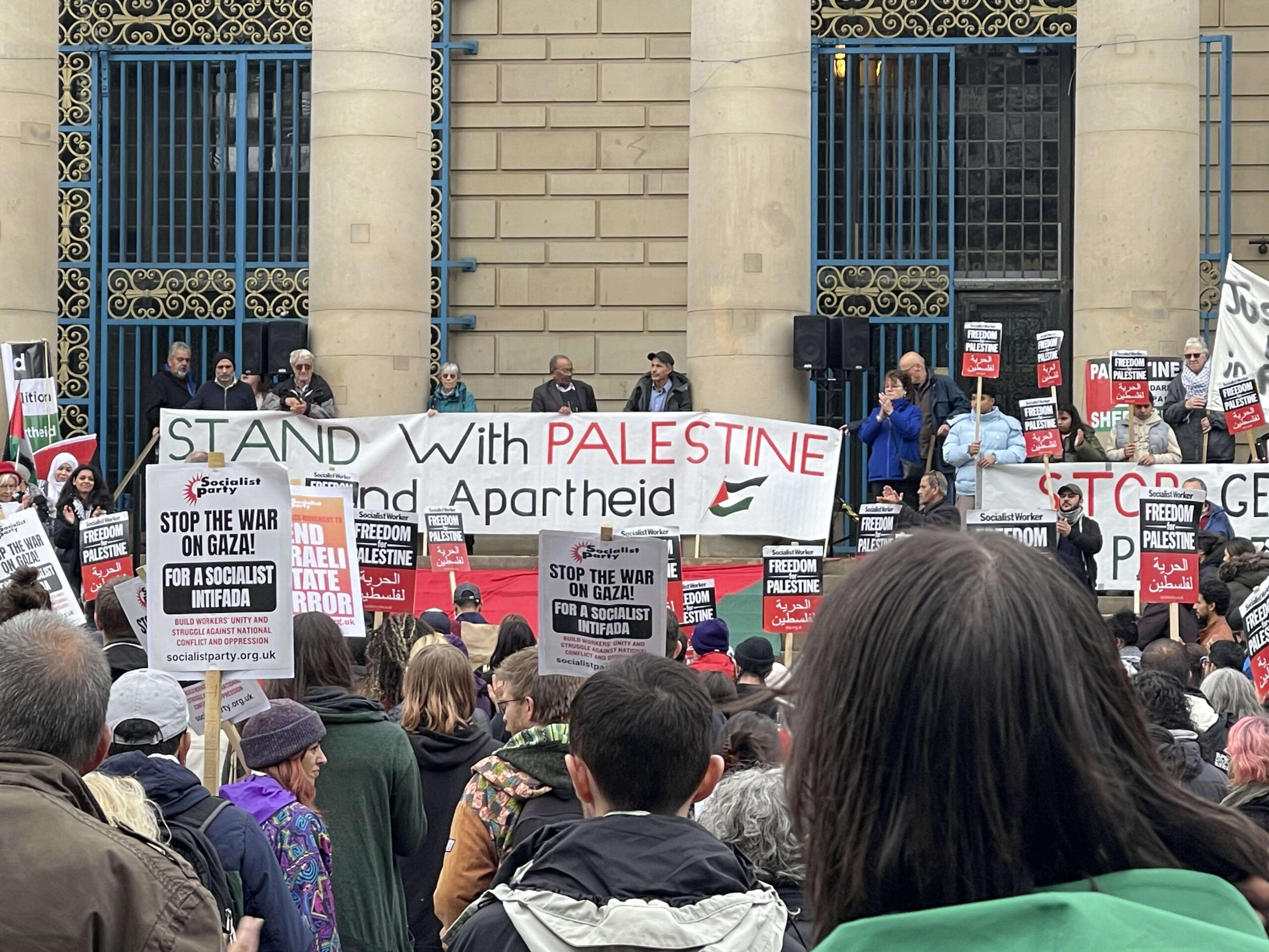 'Freedom for Palestine' protest in Sheffield - The Zoom
